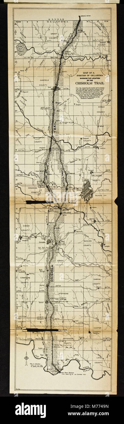 A historical image of the Chisholm Trail, one of the major cattle ...