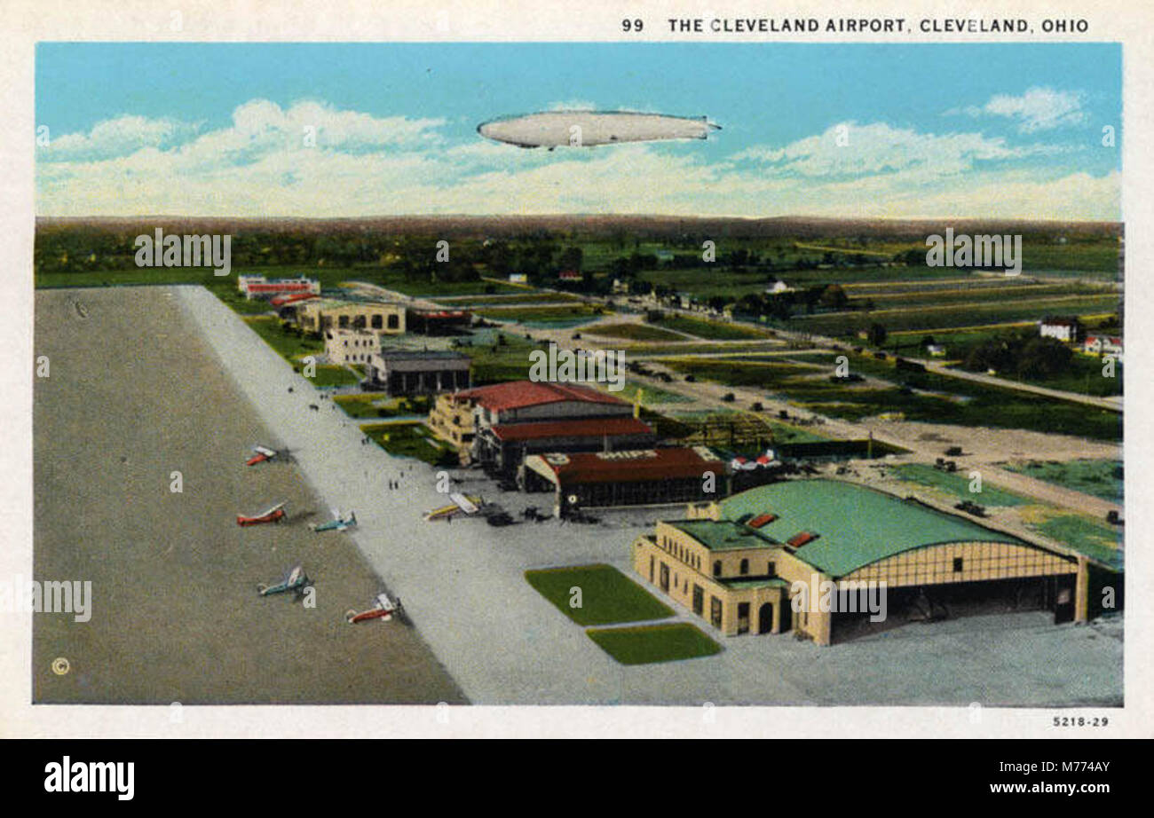 The Cleveland Airport, an important transportation hub, is depicted in ...