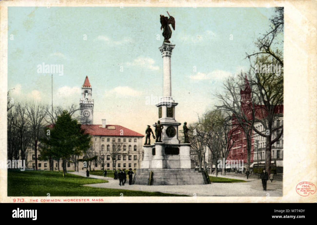 The Soldiers Monument in The Common, a public park in Boston, honors ...