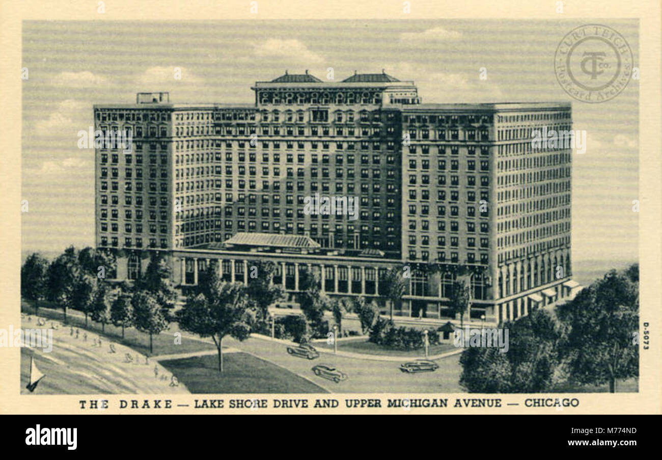 A photograph of The Drake Hotel, located at Lake Shore Drive and Upper ...