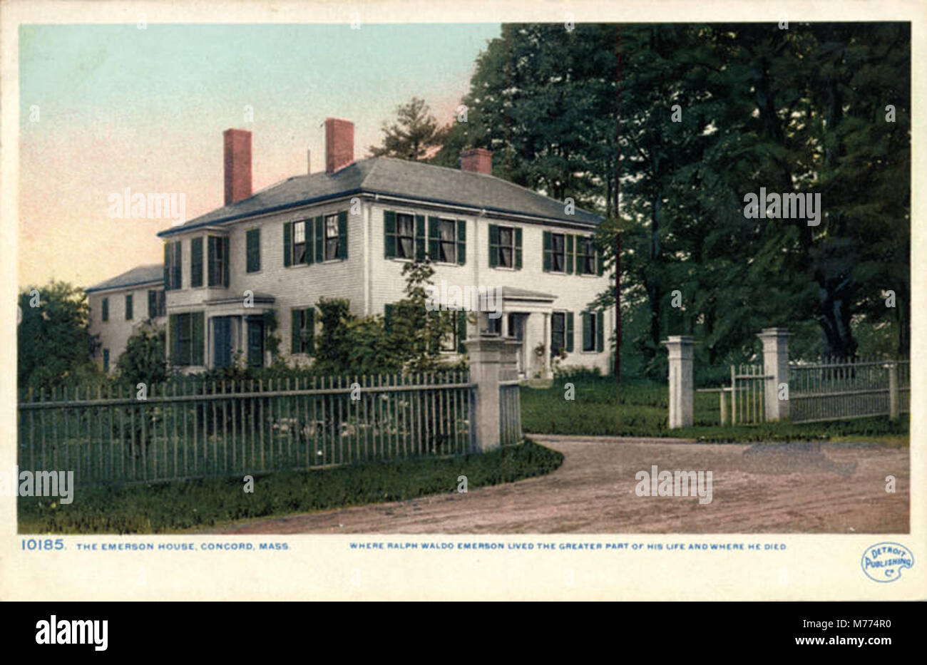 The Emerson House in Concord, Massachusetts, where Ralph Waldo Emerson ...