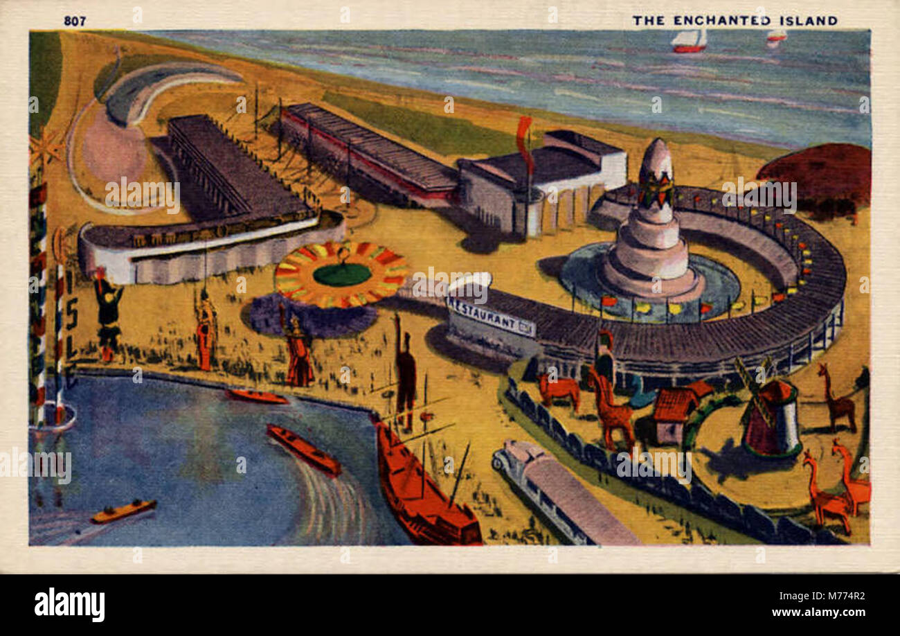 An artistic representation of 'The Enchanted Island,' likely inspired ...