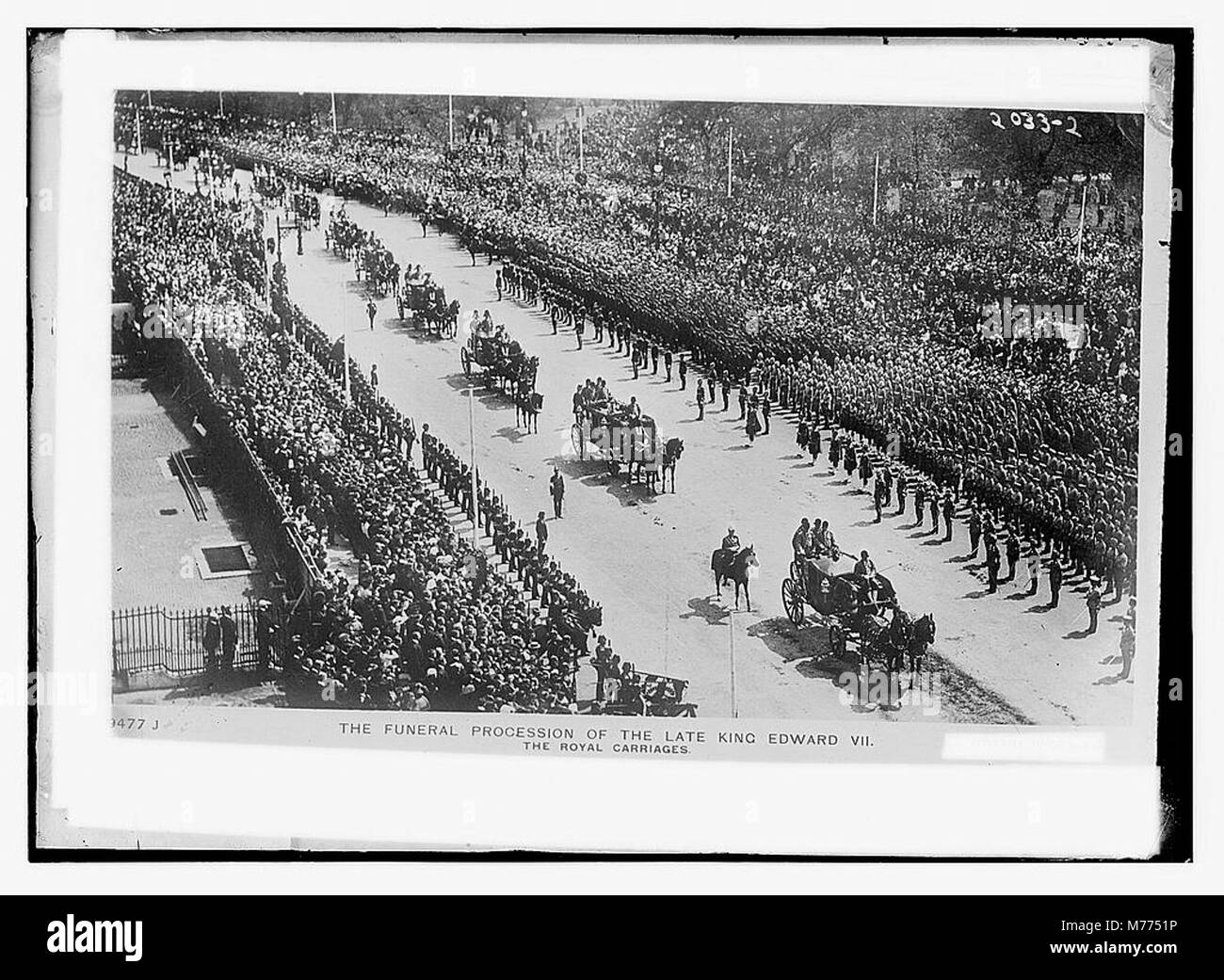 The funeral procession of King Edward VII, showcasing the royal ...