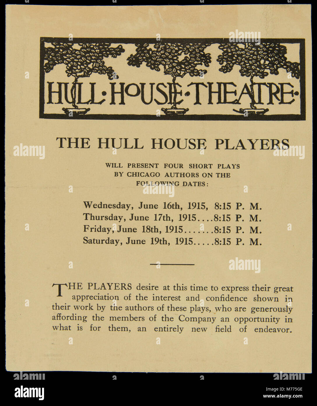 Chicago hull house hi-res stock photography and images - Alamy