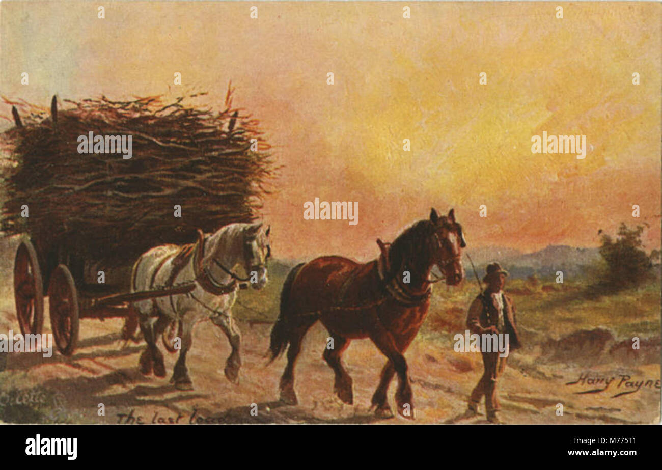 'The Last Load' depicts a historical scene, likely representing the ...