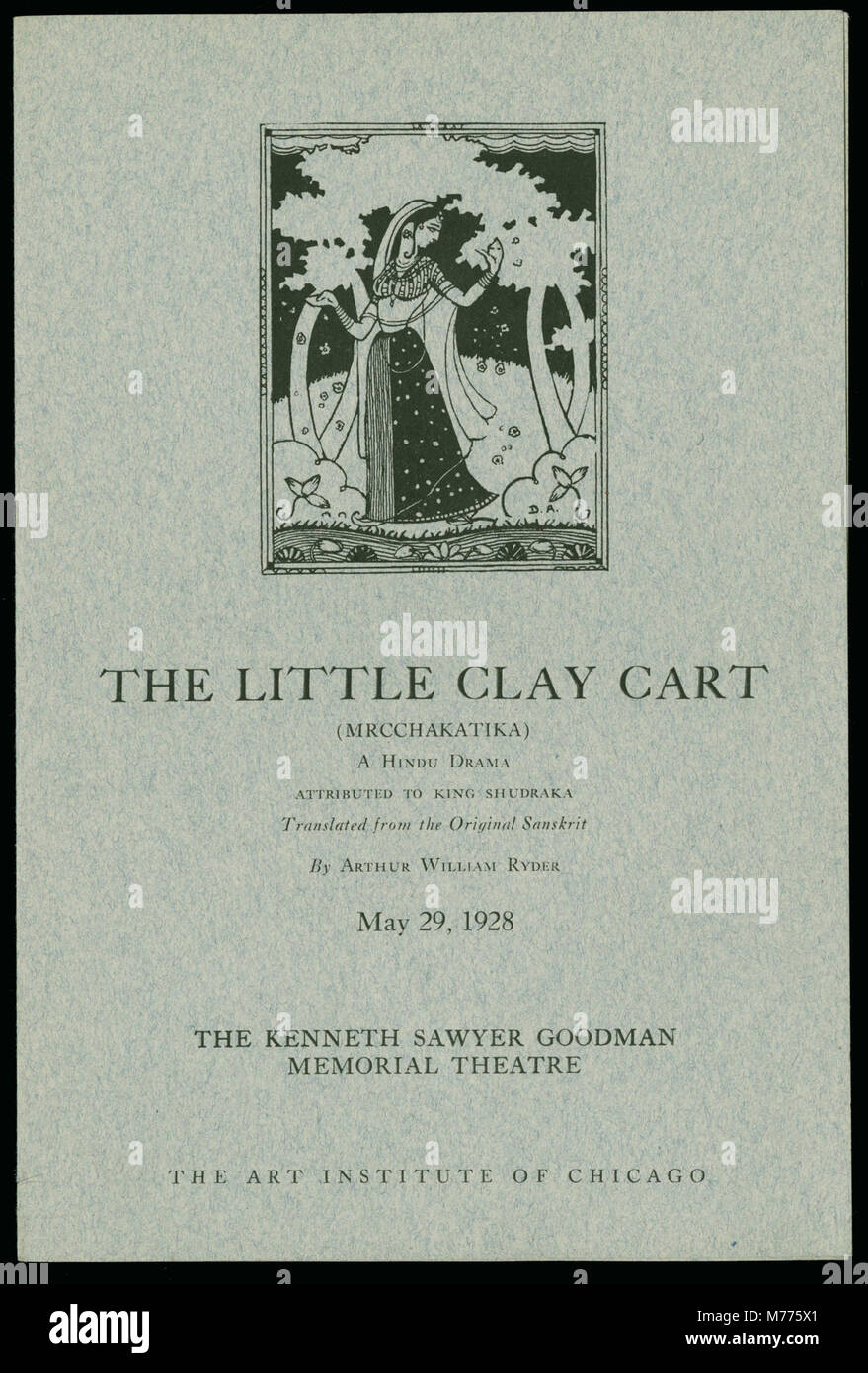 This image depicts a performance of the Hindu drama *The Little Clay ...