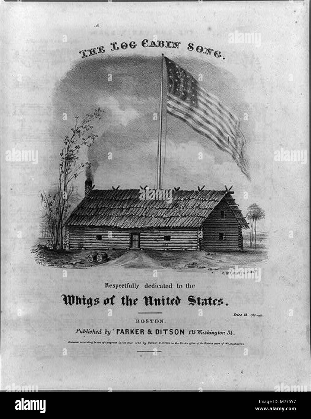 A title of a popular American folk song, 'The Log Cabin Song ...