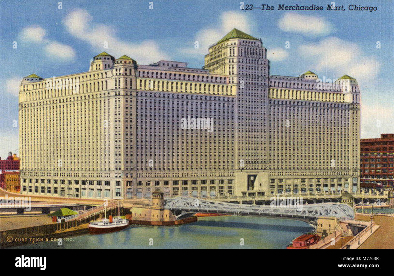 The Merchandise Mart in Chicago, a prominent commercial building, is ...