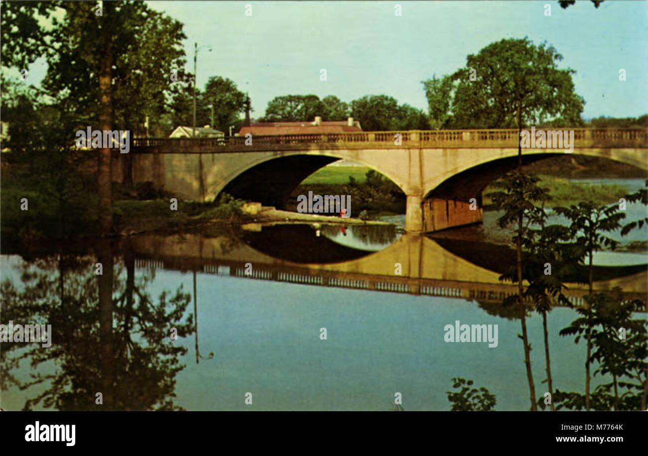 The Mill Street Bridge, located in Elizabeth Harris, is shown in this ...
