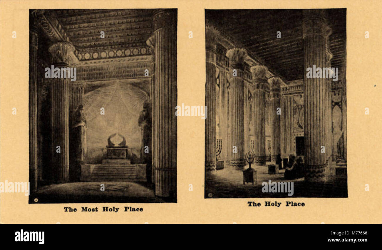 A depiction of the Holy Place, a significant site of religious and ...