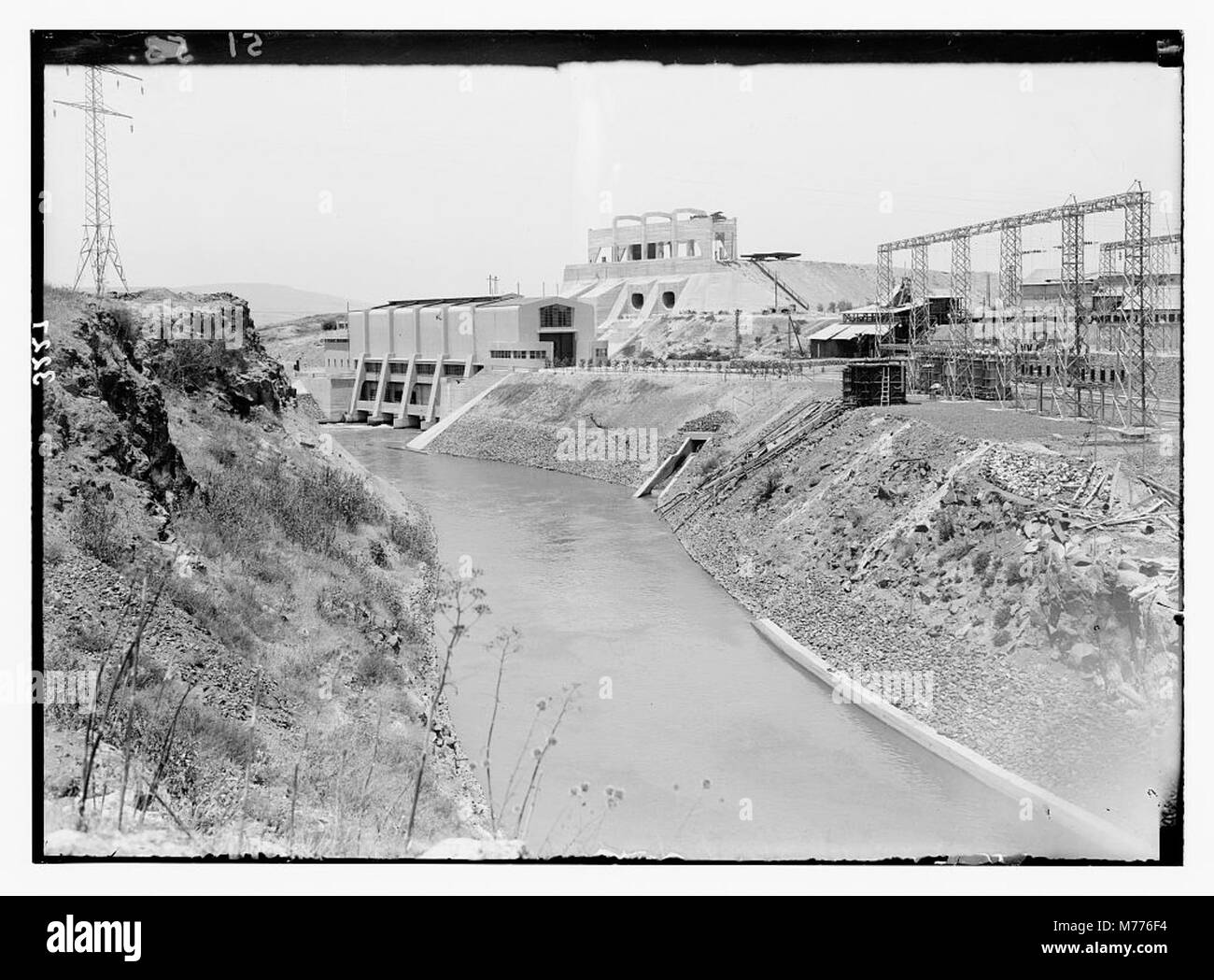 A photograph of the Palestine Electric Corporation (P.E.C.) Power Plant ...