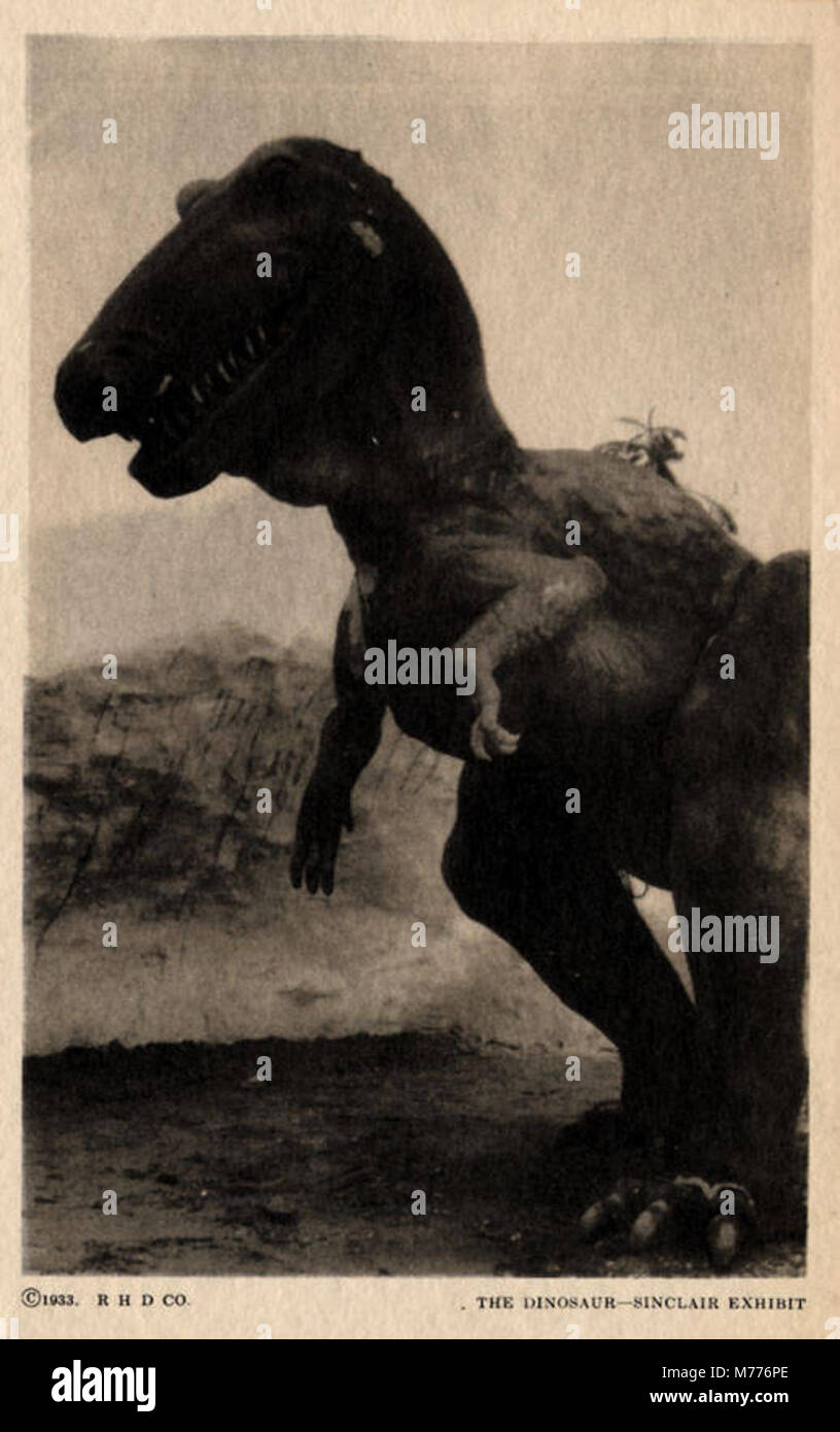 The Sinclair Dinosaur Exhibit featuring a large T-rex model, showcasing ...