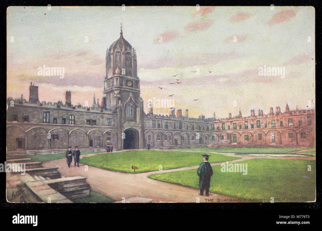 The Quadrangle at Christchurch College, Oxford, an iconic and historic ...