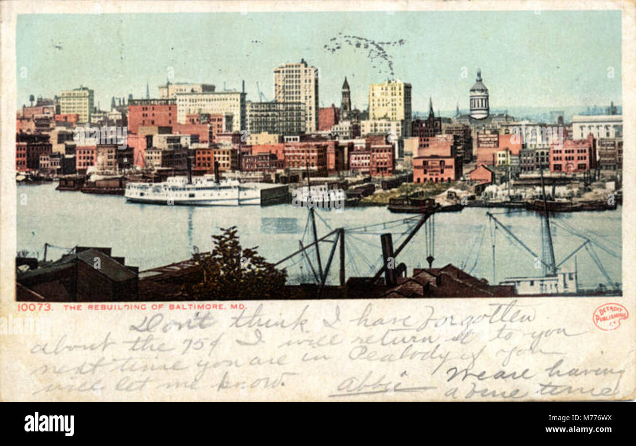 A photograph showcasing the rebuilding efforts in Baltimore after ...