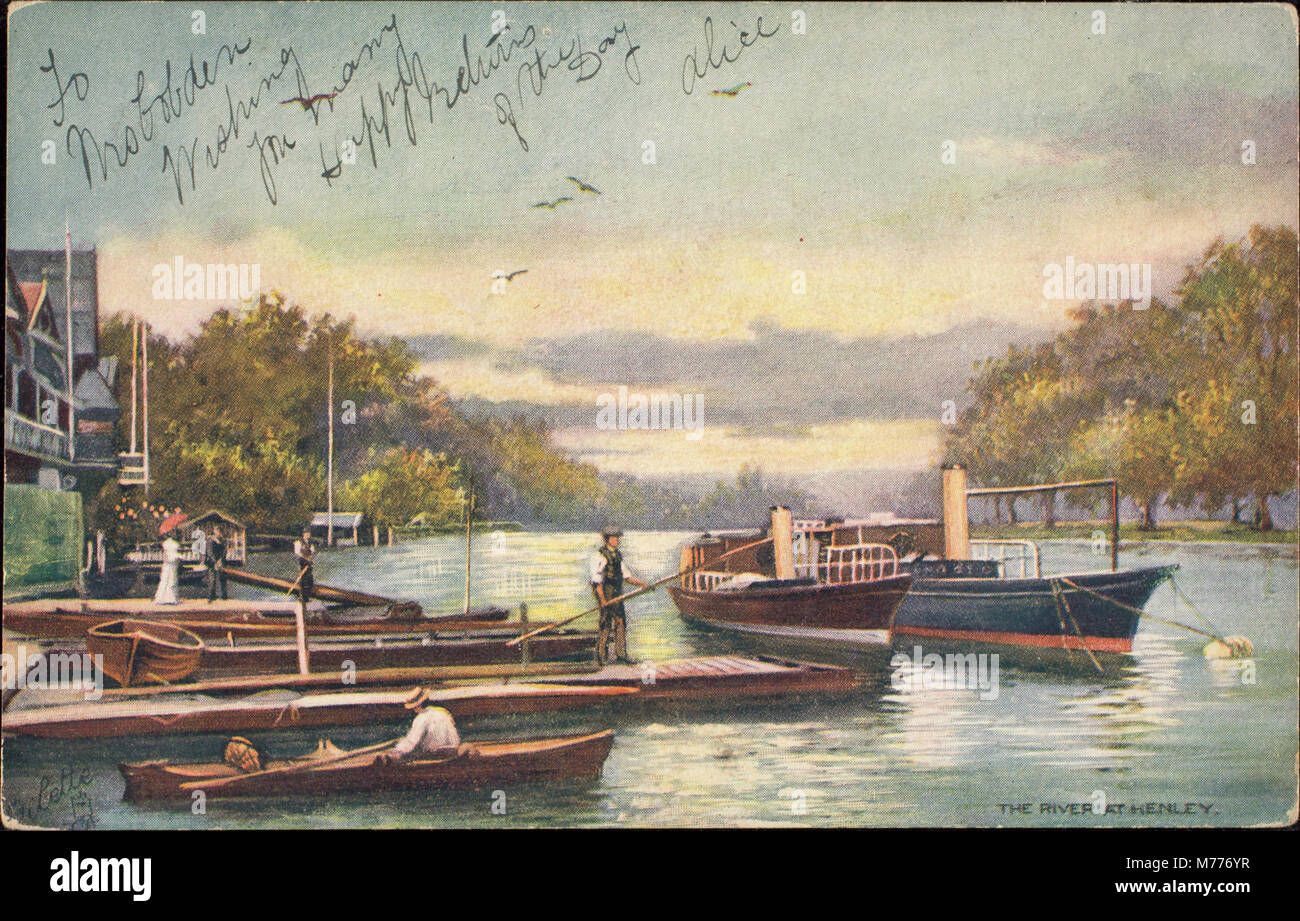A serene view of the River Thames at Henley, a popular location for ...