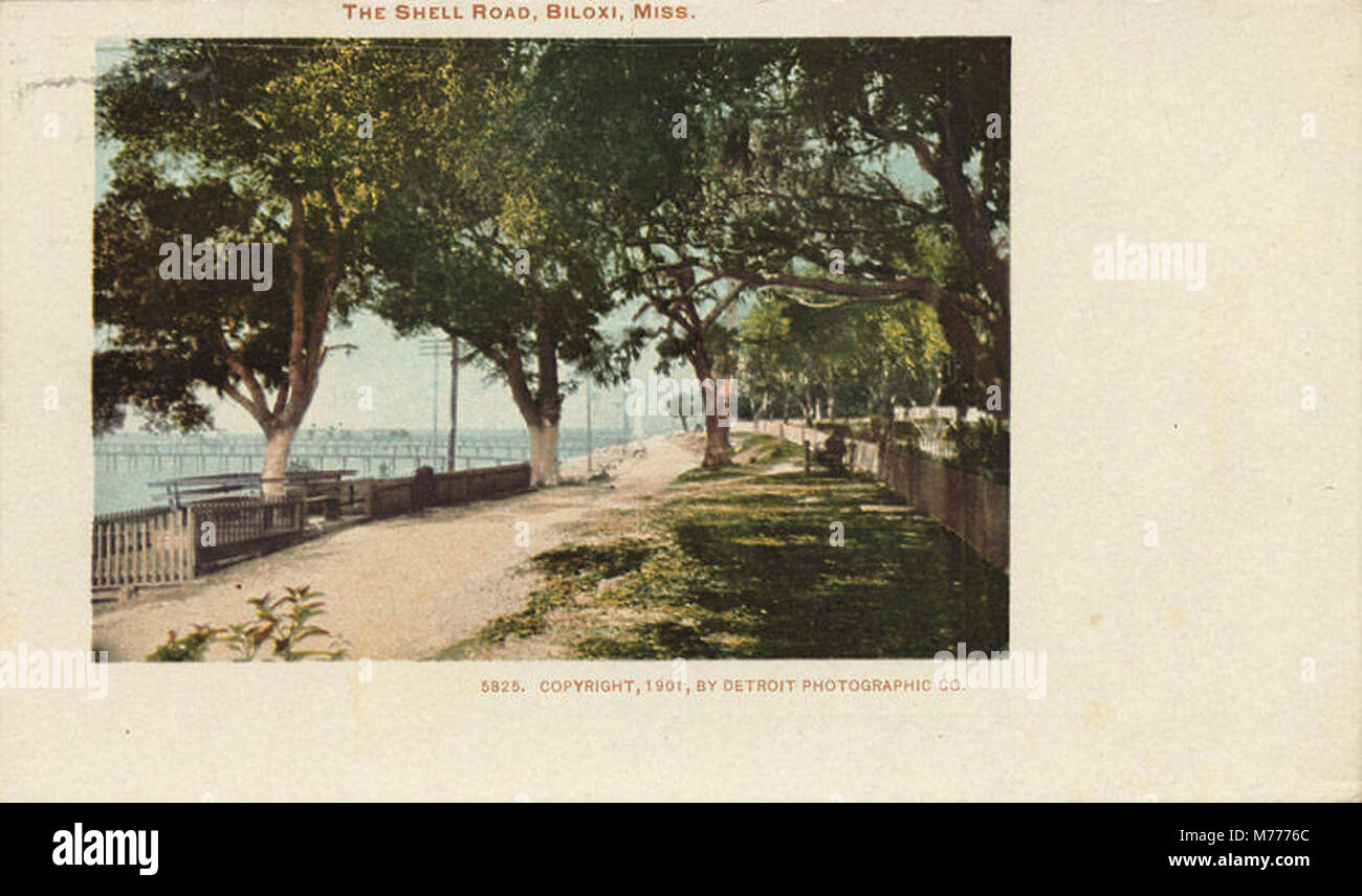 The Shell Road, Biloxi, Miss. (NBY 429509 Stock Photo - Alamy