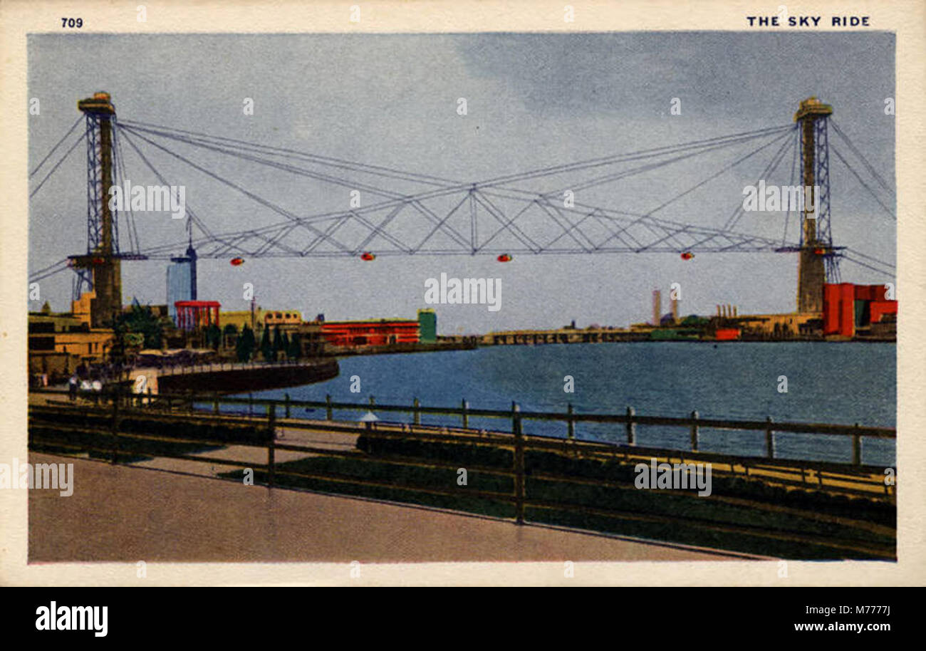 The Sky Ride, shown in this photo, was a popular amusement ride ...