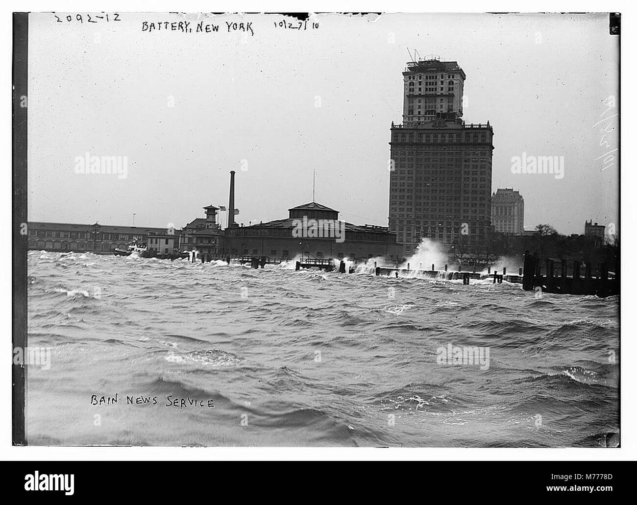 A photograph of the Battery, a historic park and waterfront area in New ...