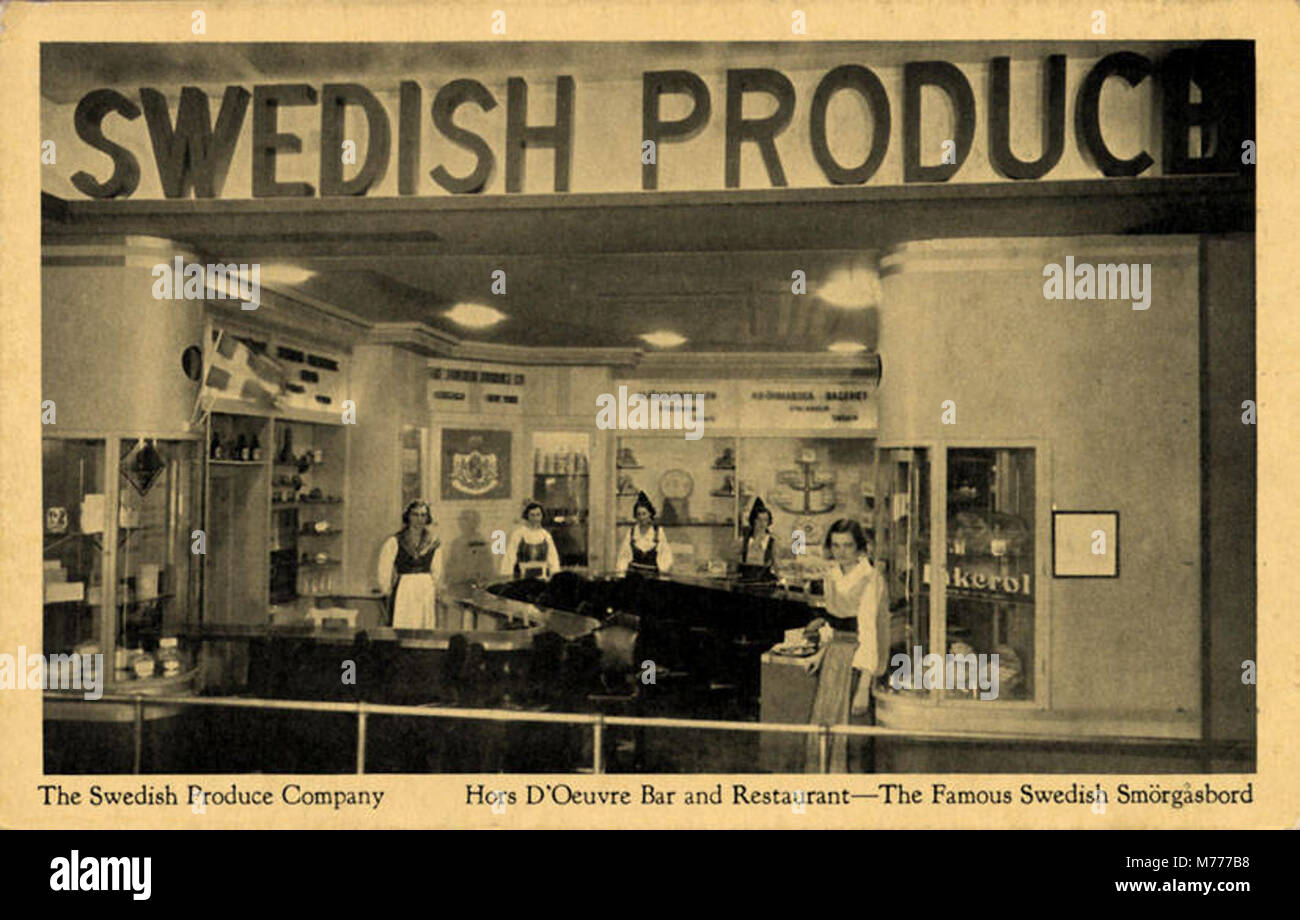 This photograph features The Swedish Produce Company, a restaurant ...