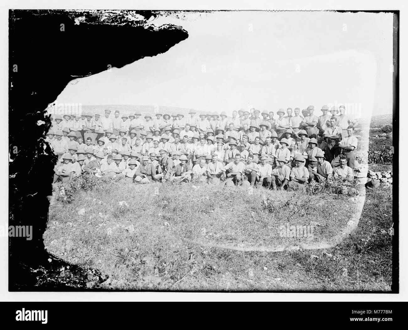 A photograph showing the Battery of the 53rd Division during World War ...