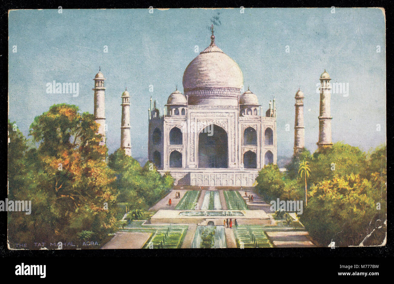 The Taj Mahal, located in Agra, India, is an iconic marble mausoleum ...