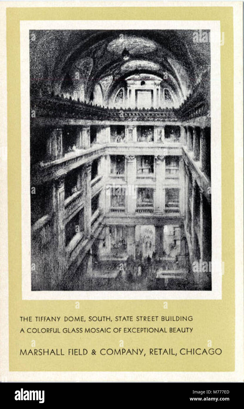 The Tiffany Dome in the South State Street Building is a stunning glass ...