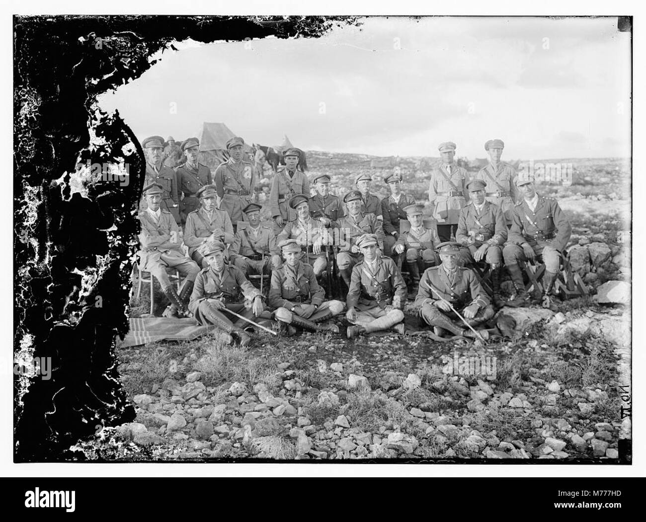 A photograph of the battery from the 53rd Division during 1918 ...