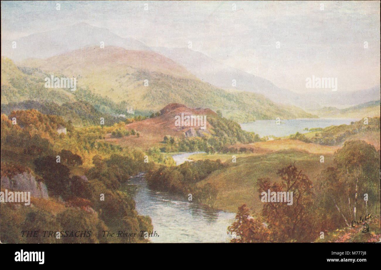 The River Teith in the Trossachs region of Scotland offers a scenic ...