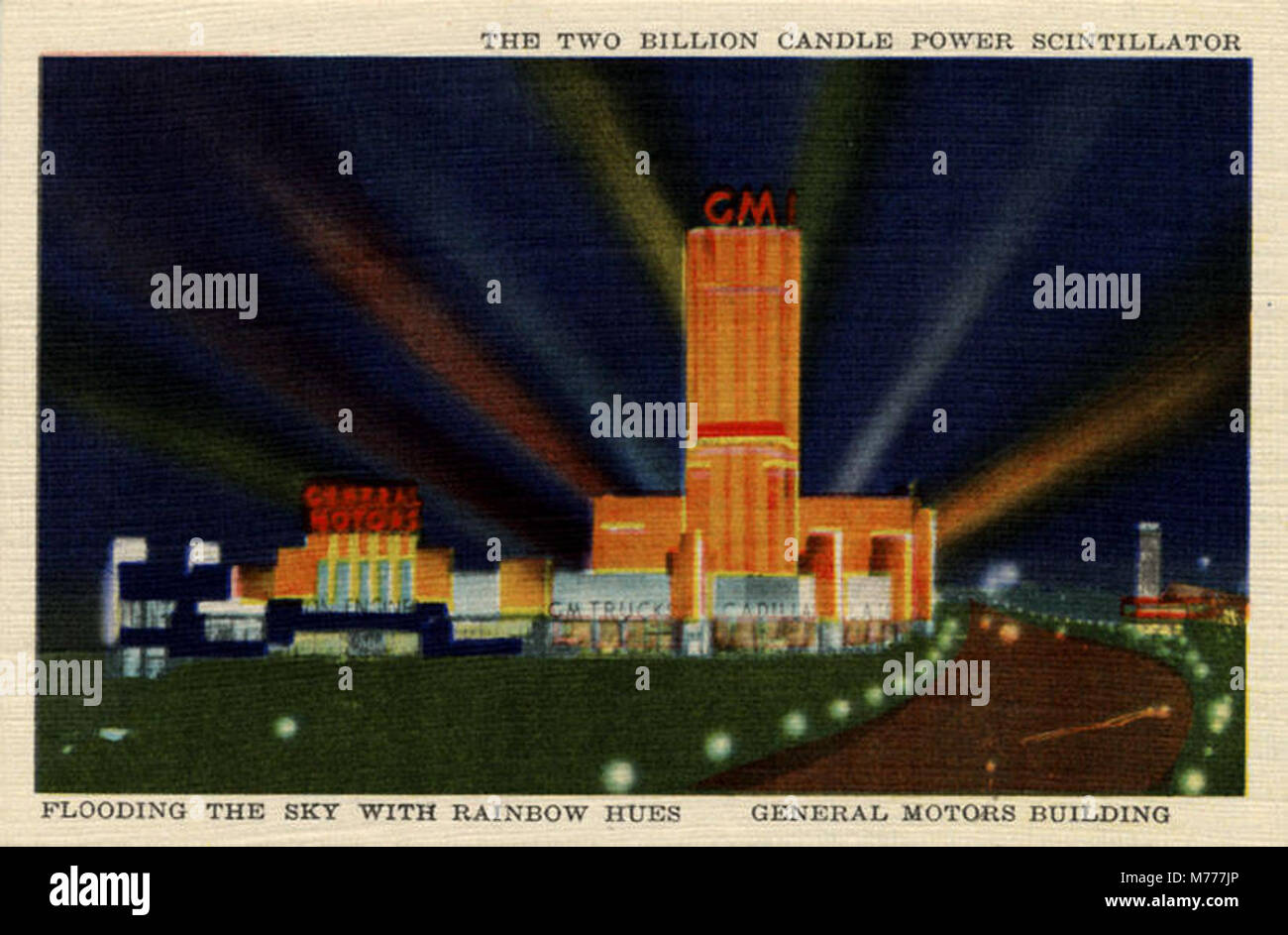 A powerful scintillator, developed by General Motors, lighting up the ...