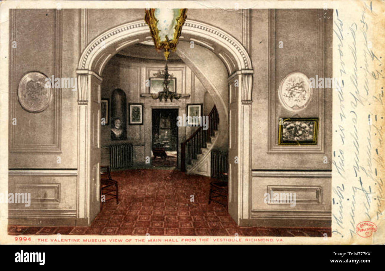 Photograph of the main hall of The Valentine Museum, taken from the ...