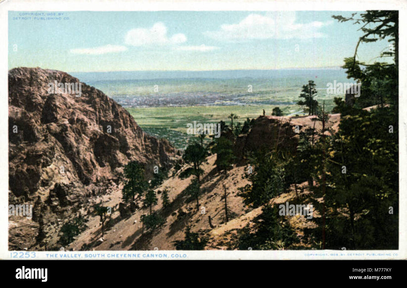 A scenic photograph of South Cheyenne Canyon in Colorado, showcasing ...
