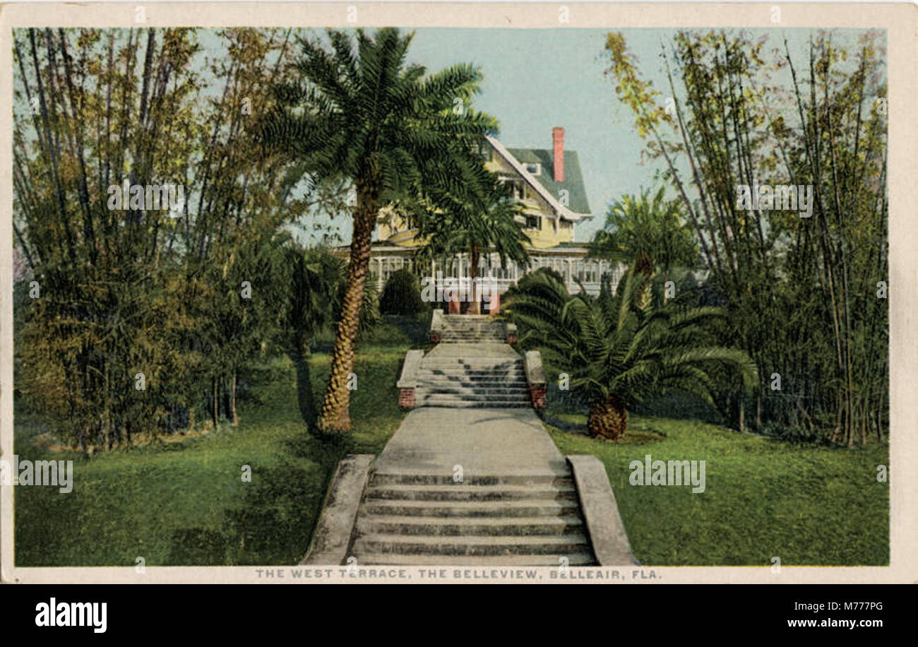 The West Terrace of The Belleview, an iconic structure, is depicted in ...