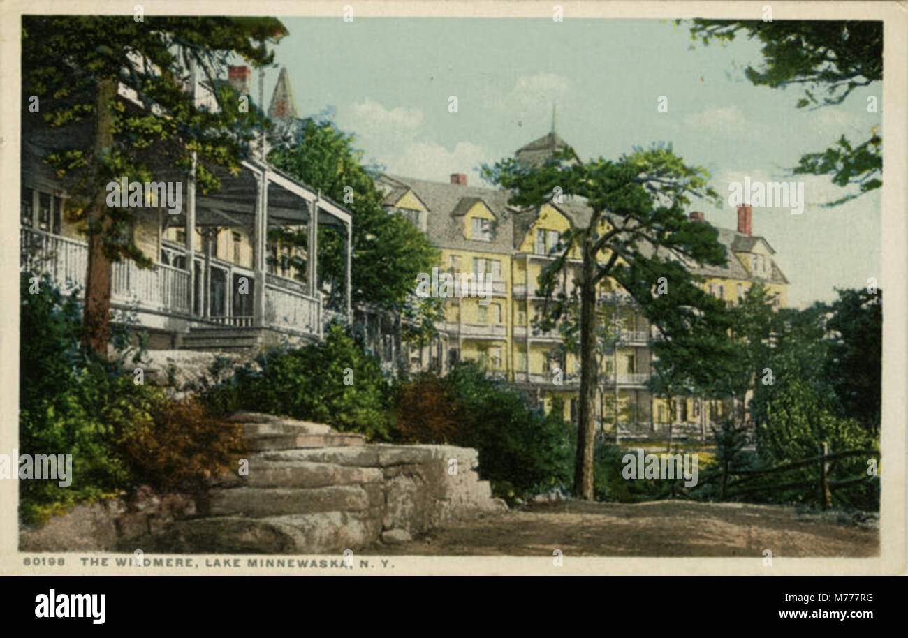 A photograph of The Wildmere at Lake Minnewaska, a historical image ...