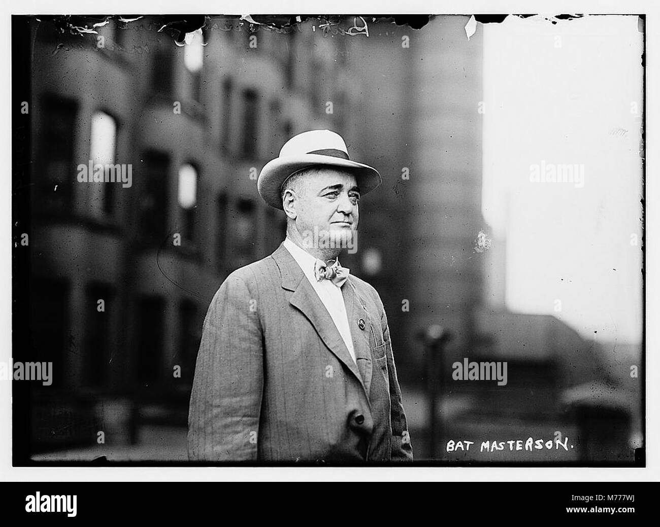 A historical photograph of Bat Masterson, a notable figure in American ...
