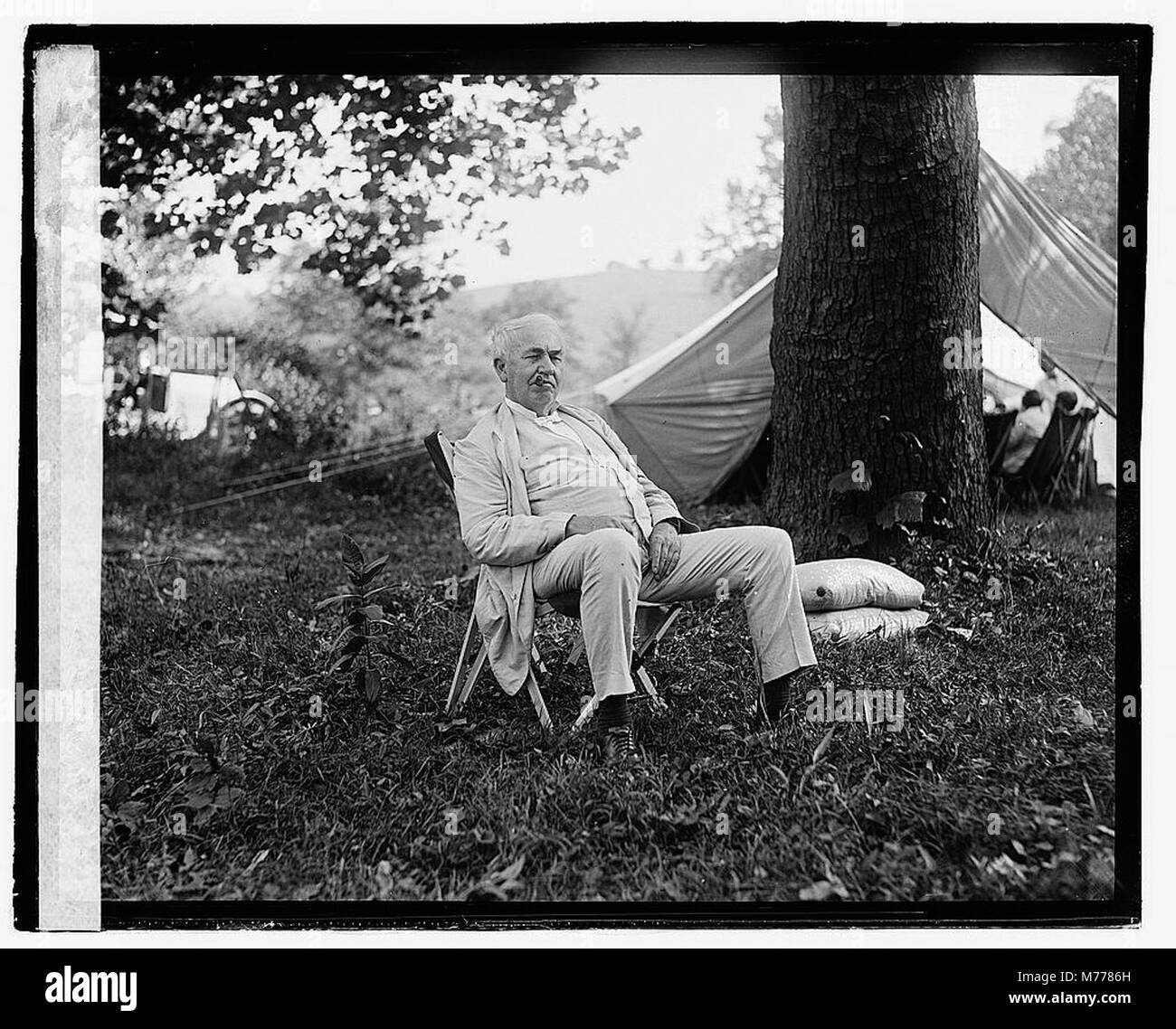 A historical image of Thomas A. Edison, the renowned inventor ...