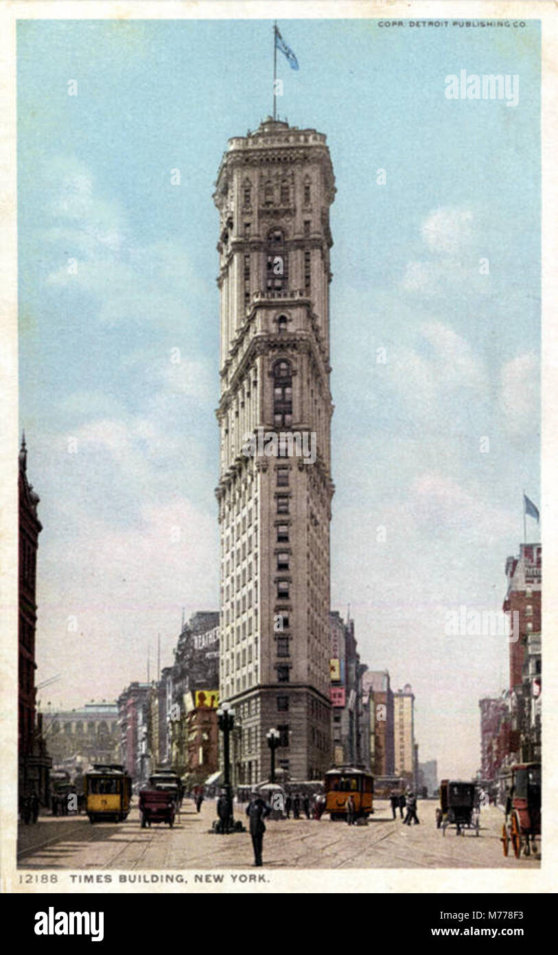 The Times Building in New York, photographed in its early 20th-century ...