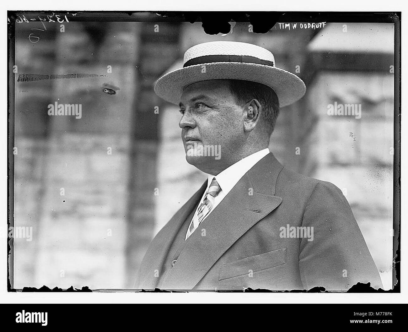 A portrait of Tim Woodruff, a notable figure, captured in a historical ...