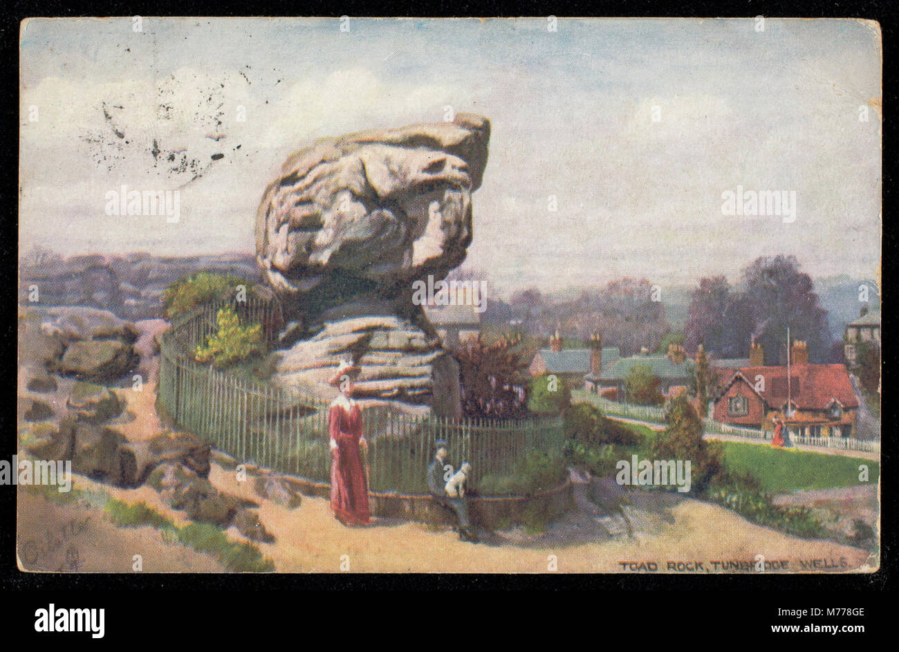 A scenic view of Toad Rock, a well-known geological formation in ...