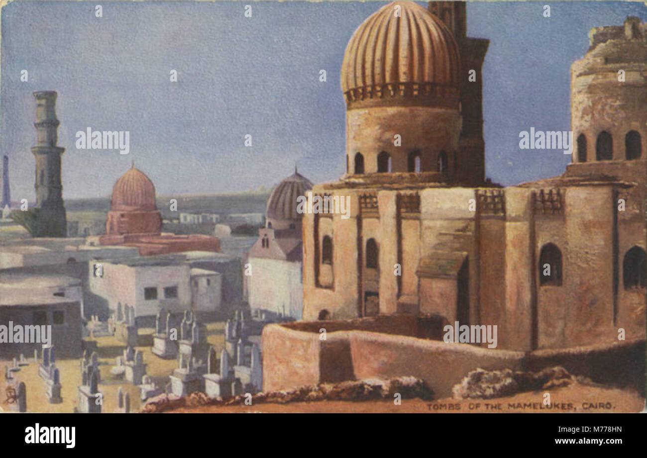 The image showcases the tombs of the Mamelukes in Cairo, an important ...