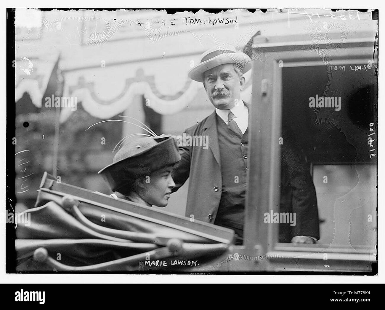 Photograph of Tom and Marie Lawson, likely capturing a moment of family ...