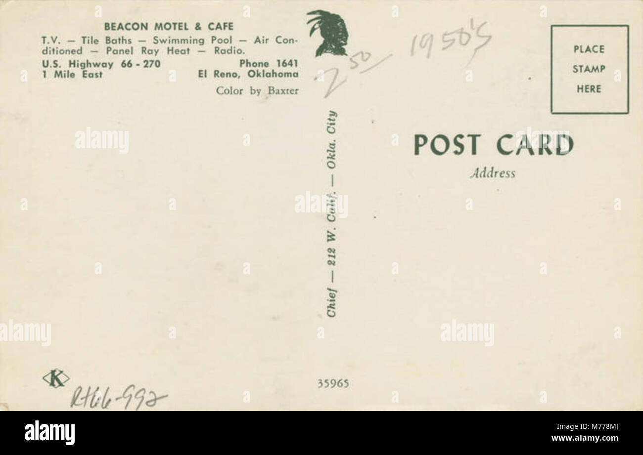 Beacon Motel and Cafe, Baxter Photography (NBY 434192 Stock Photo - Alamy