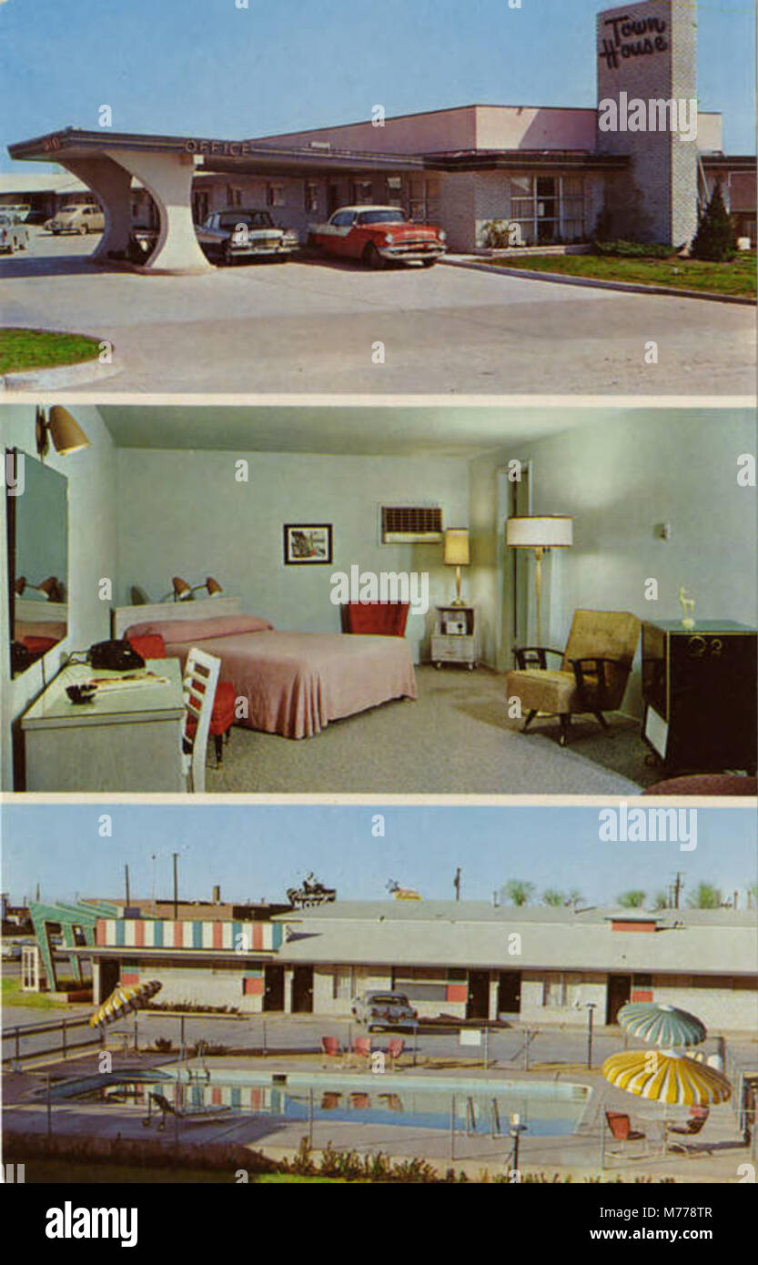 The Town House Motel, built in the mid-20th century, reflects the ...