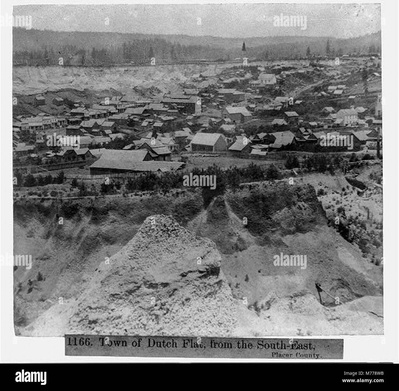 This image depicts the town of Dutch Flat, located in Placer County ...