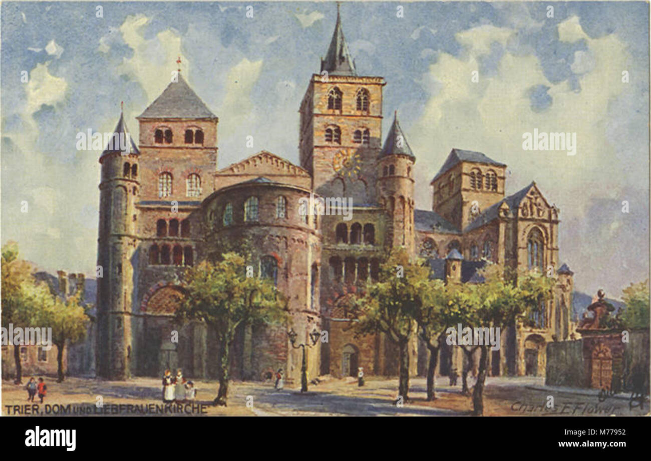 The Trier Cathedral (Dom) and Liebfrauenkirche in Trier, Germany, both ...