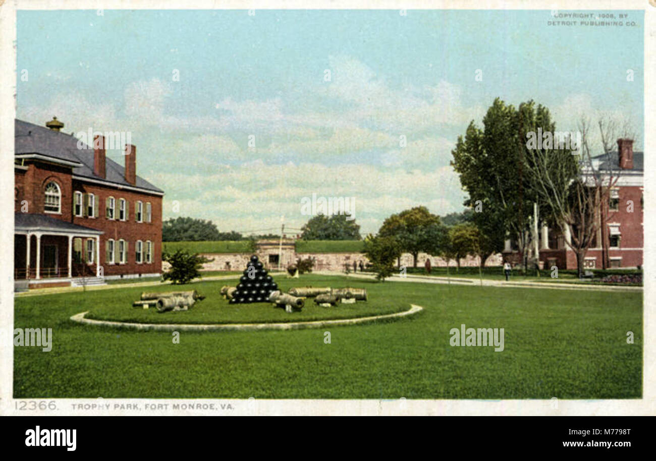 A photograph of Trophy Park, capturing the landscape and the monuments ...