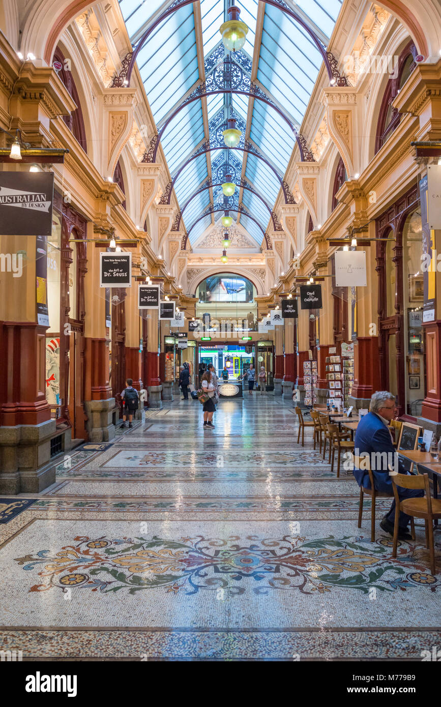 The Block Arcade, corner Collins Street and Elizabeth, Melbourne ...