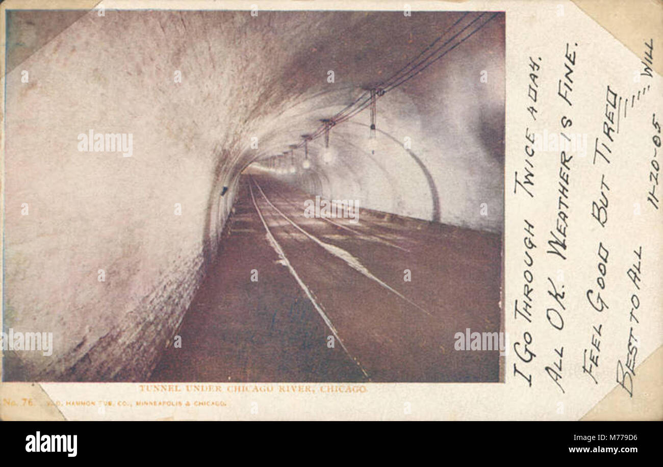 Chicago river tunnel hi-res stock photography and images - Alamy