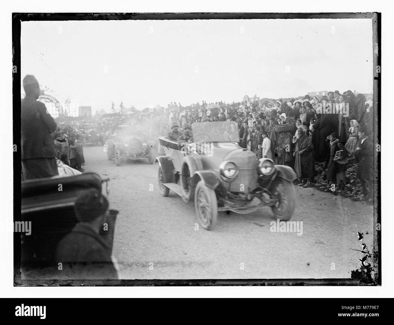 Turkish officials in street procession. Motorcade procession LOC matpc ...