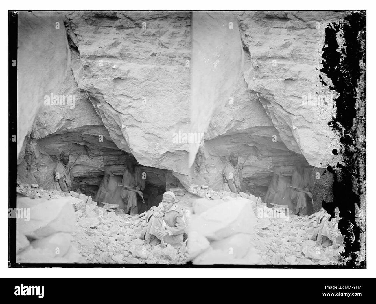 A photograph of a turquoise mine in Sinai, showcasing the mining ...