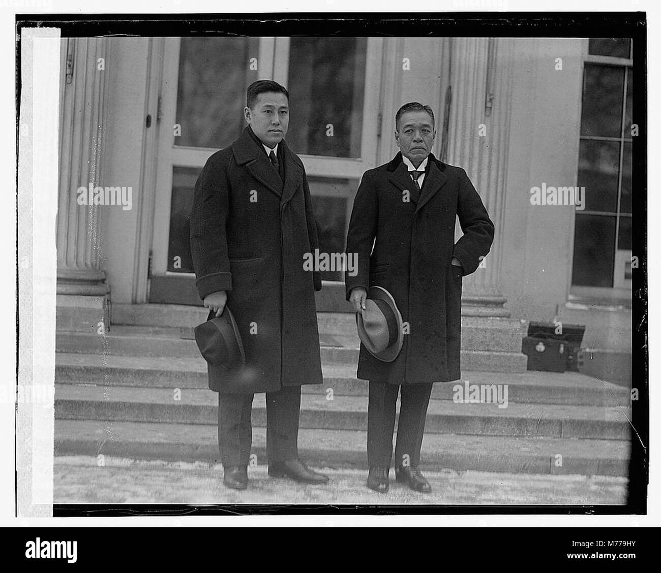 Two men from time Black and White Stock Photos & Images - Alamy